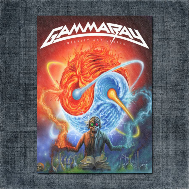 Gamma Ray Back Patch, Gamma Ray – Insanity And Genius Big Back Patch ...